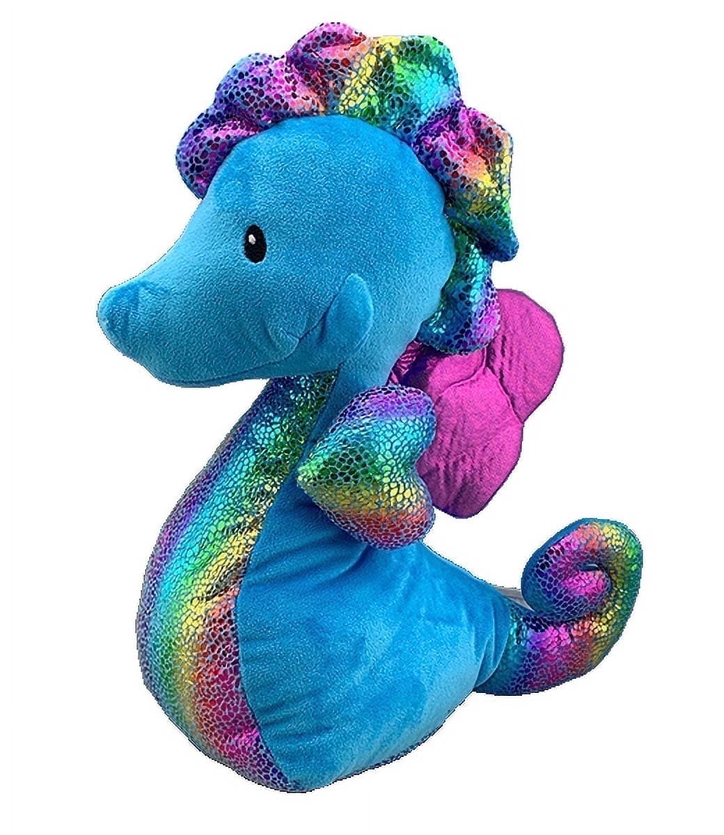 Plush Gear Shimmer The Seahorse 16 inch Plush Cute & Vibrant Ocean Toy ...