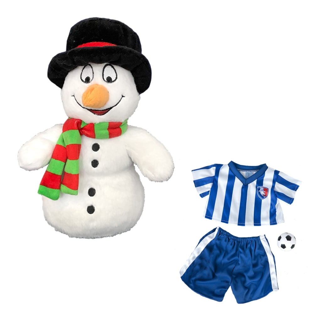 Plush Gear Sir Slush-a-Lot Snowman 8" Plush Toy in Soccer Outfit with ...