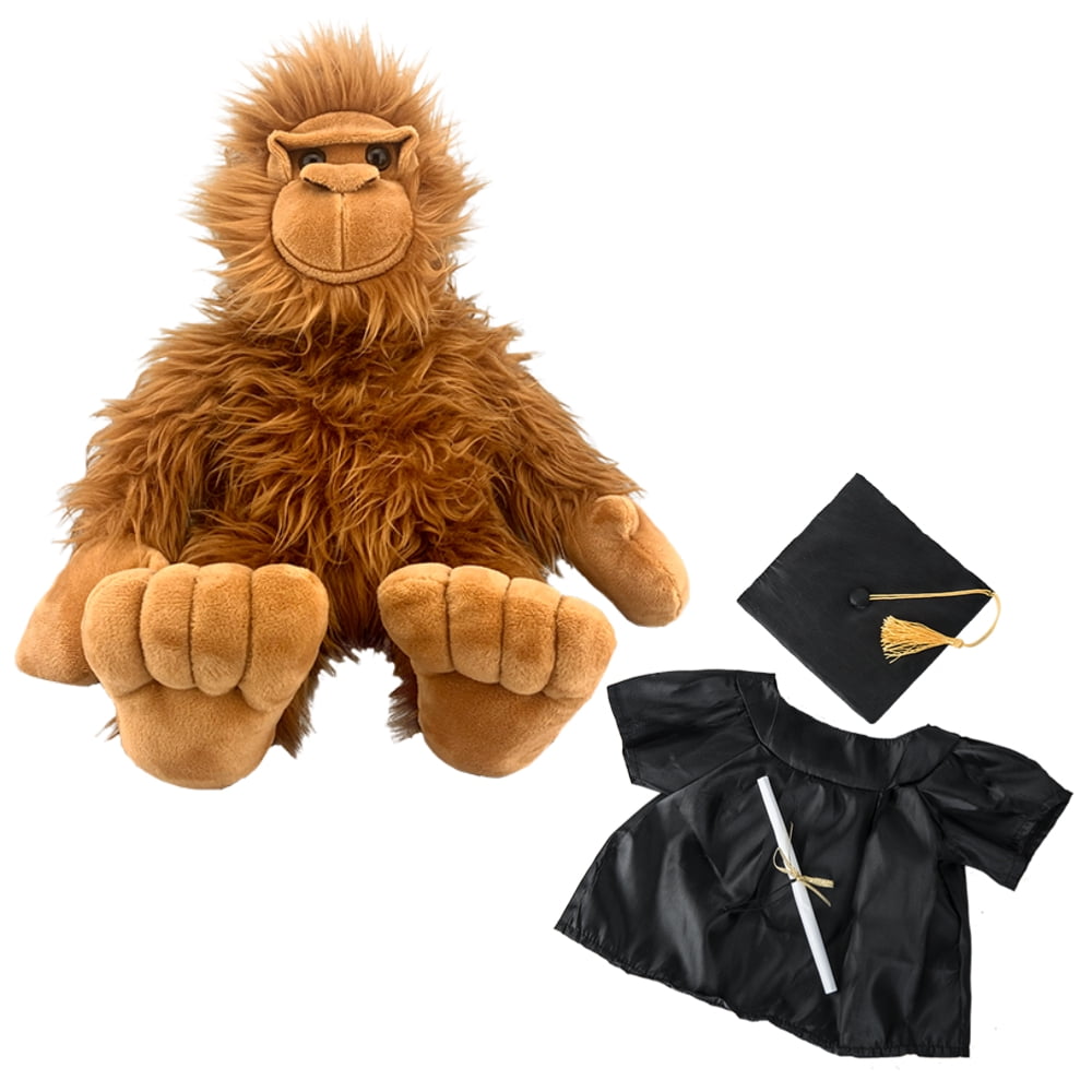 Plush Gear Stomp the Sasquatch 16" Plush Toy with Graduation Gown, for ...