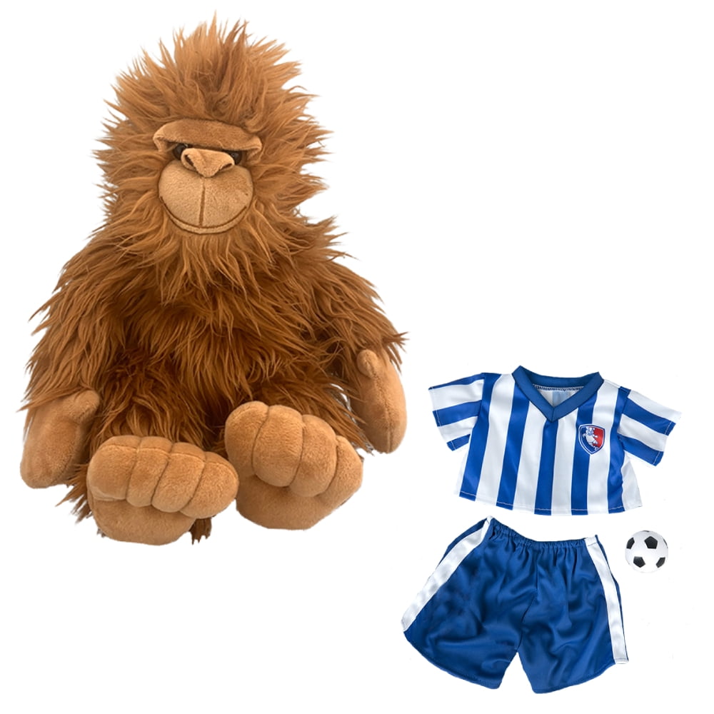Plush Gear Stomp the Sasquatch 8" Plush Toy in Soccer Uniform with Soft ...