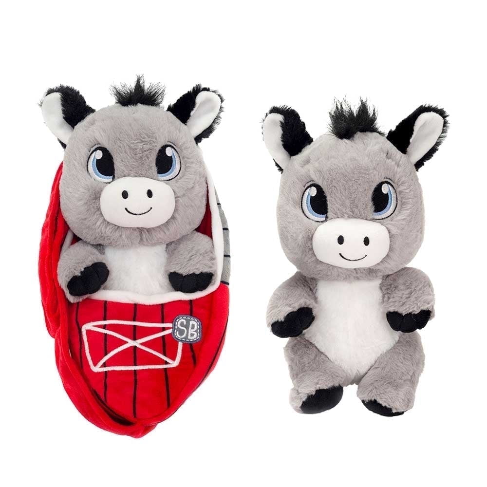 Plush Gear Swaddle Babies 9.5 inch Cuddle Donkey in Sling – Soft Plush ...