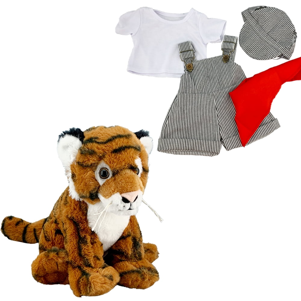 Plush Gear Terry The Tiger with Train Conductor Outfit for Stuffed ...