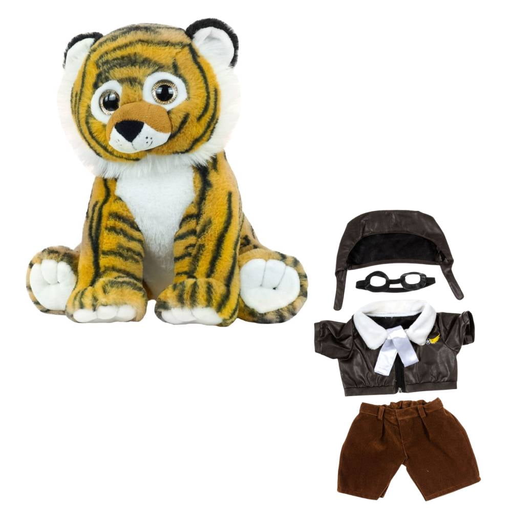 Plush Gear Tommy the Tiger 16 Inch Aviator plush Toy Tiger in Pilot ...