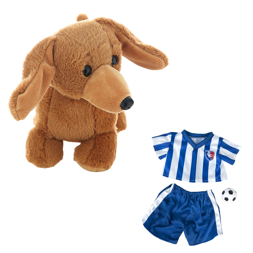 Plush Gear Weiner the Dachshund 8" Plush Toy with Soccer Uniform in ...