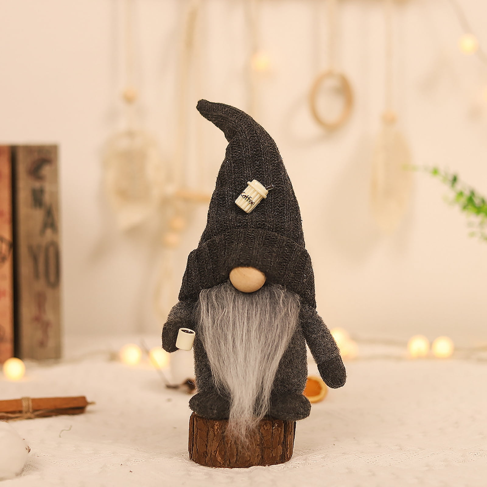 Plush Gnomes Coffee Bar Decor, Handmade Swedish Tomte Gifts Farmhouse ...