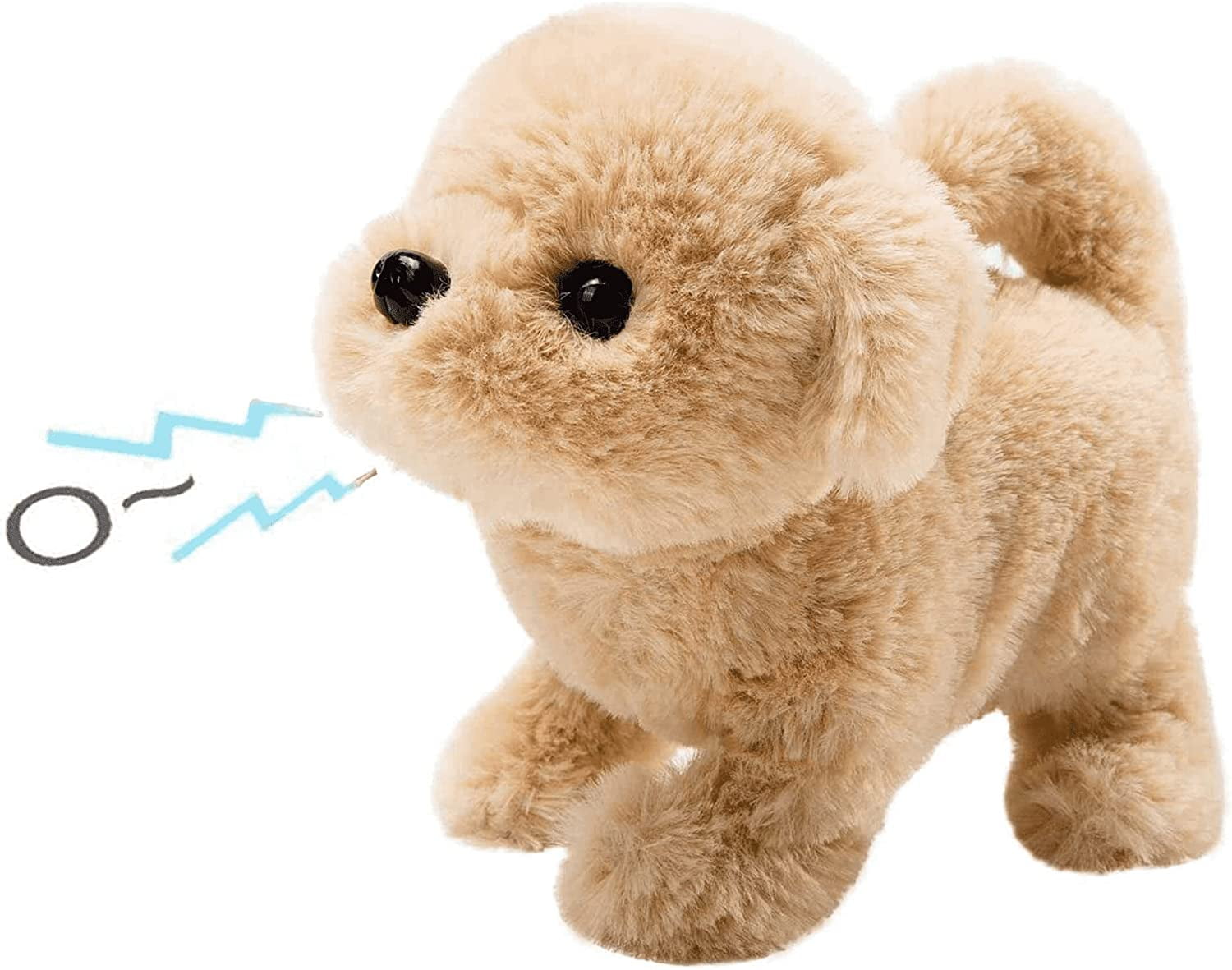 Plush Golden Retriever Toy Puppy Electronic Interactive Pet Dog ...