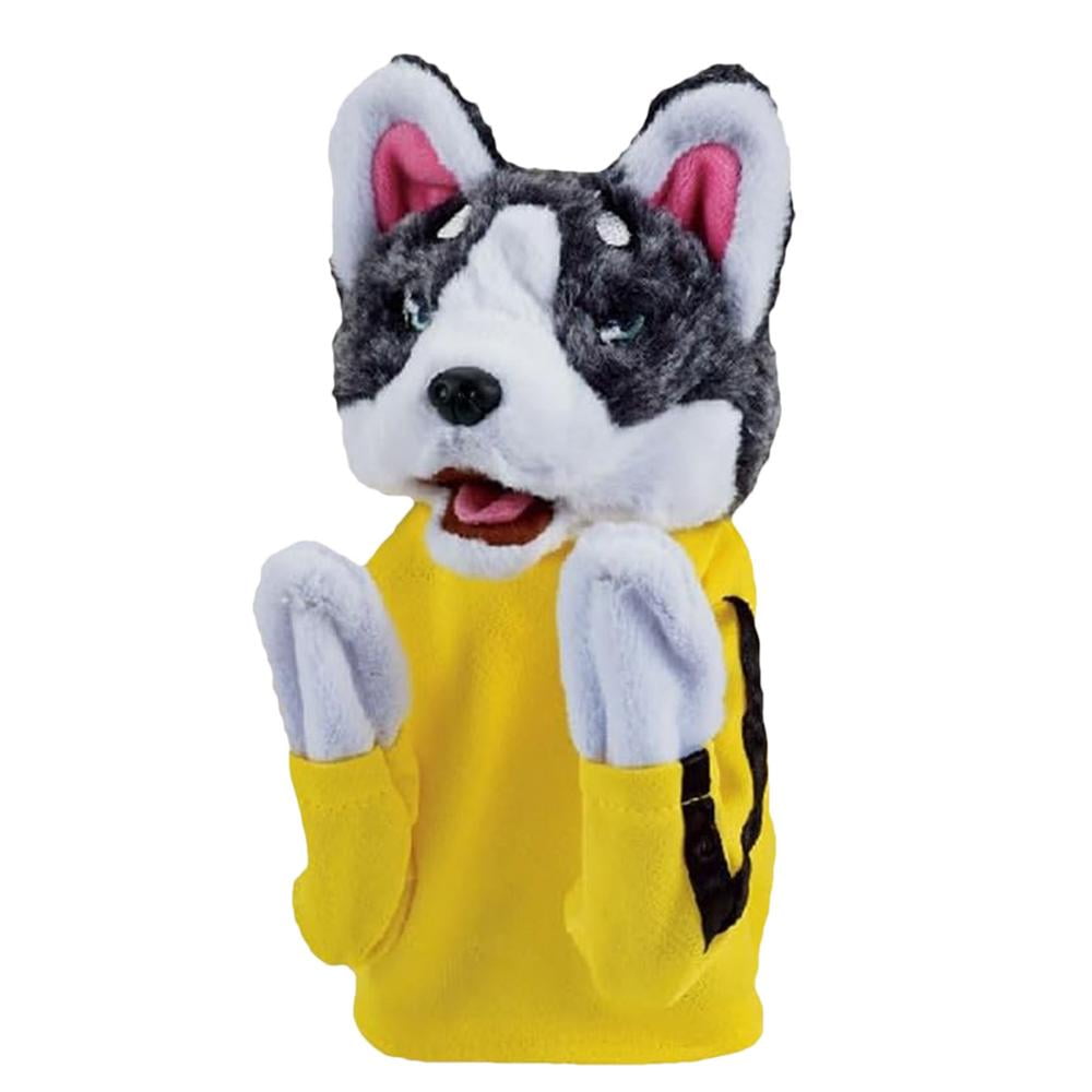 Plush Hand Puppet Prank Animal Doll Boxer Puppet With Sound & Boxing ...