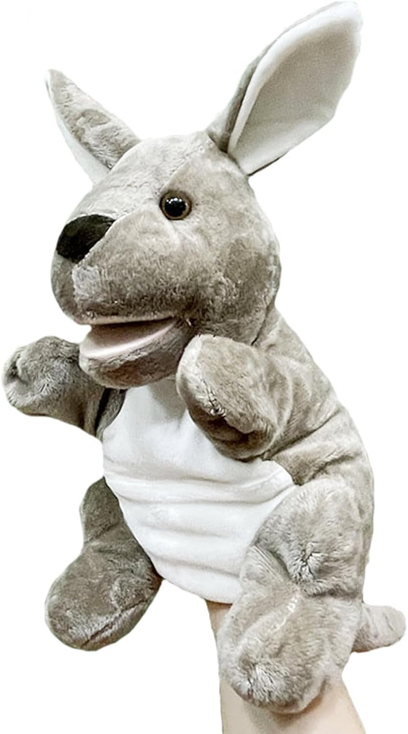 Plush Hand Puppets Stuffed Animals Toys Dolls for Imaginative Pretend Play Storytelling Kangaroo ...