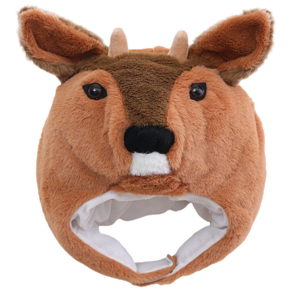 Plush Hat Funny Silly Roe Deer Shape Headwear Cosplay Hat Cartoon Photo ...