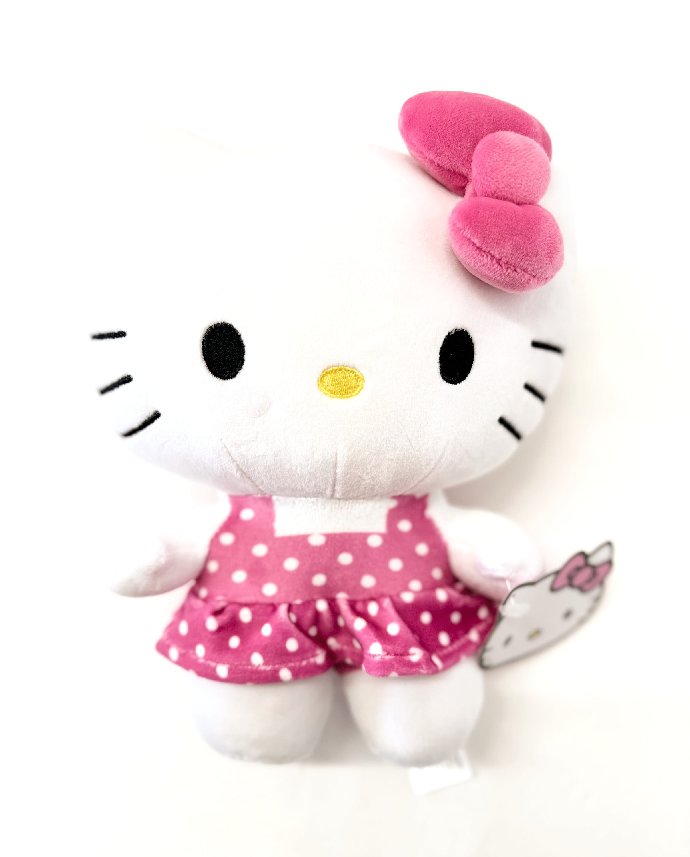Plush - Hello Kitty - Pink Polka Dot Pattern 12" - Walmart.com