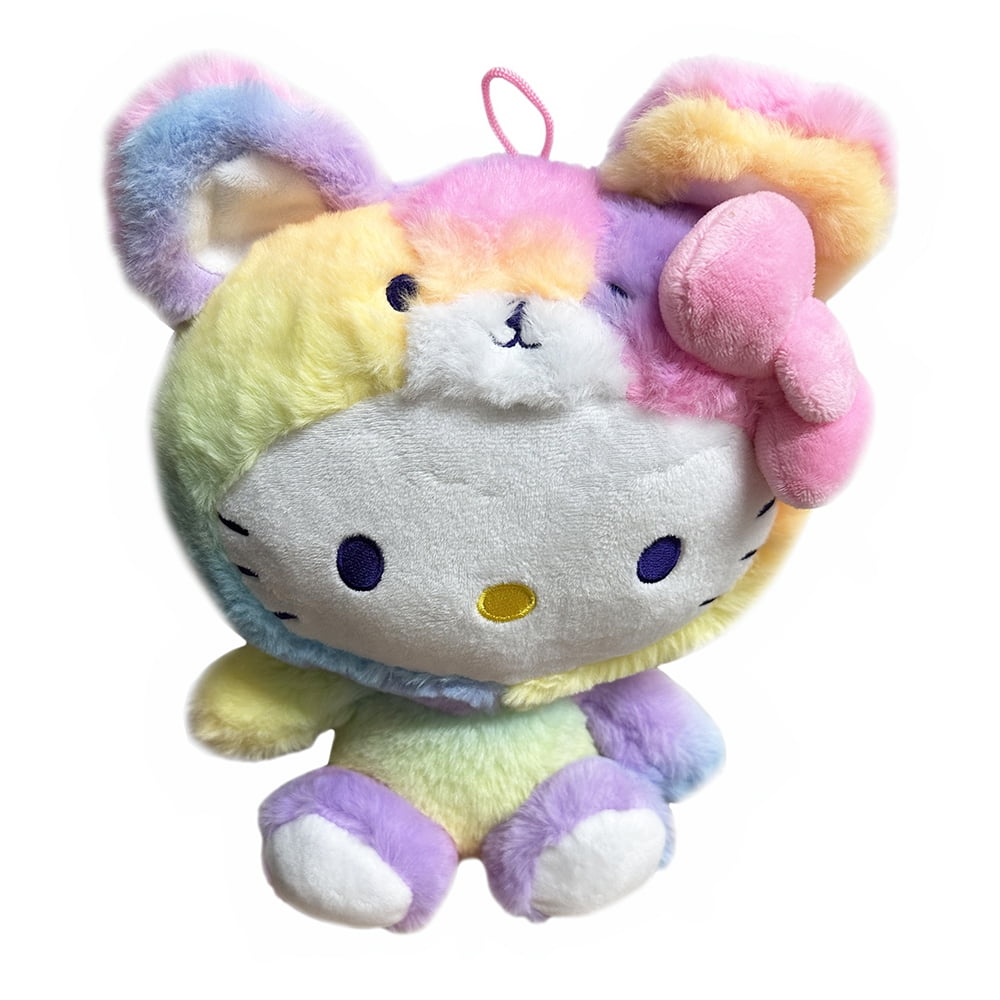Hello Kitty Big Stuffed Animal Plushies - Rainbow Bear 12" Super Cuddly ...