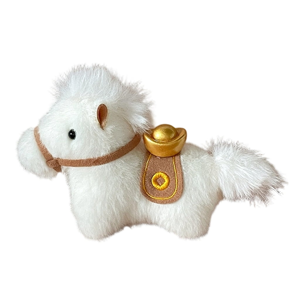 Plush Horse Keychain Soft Stuffed Horse Animal Toy Decorative Key ...