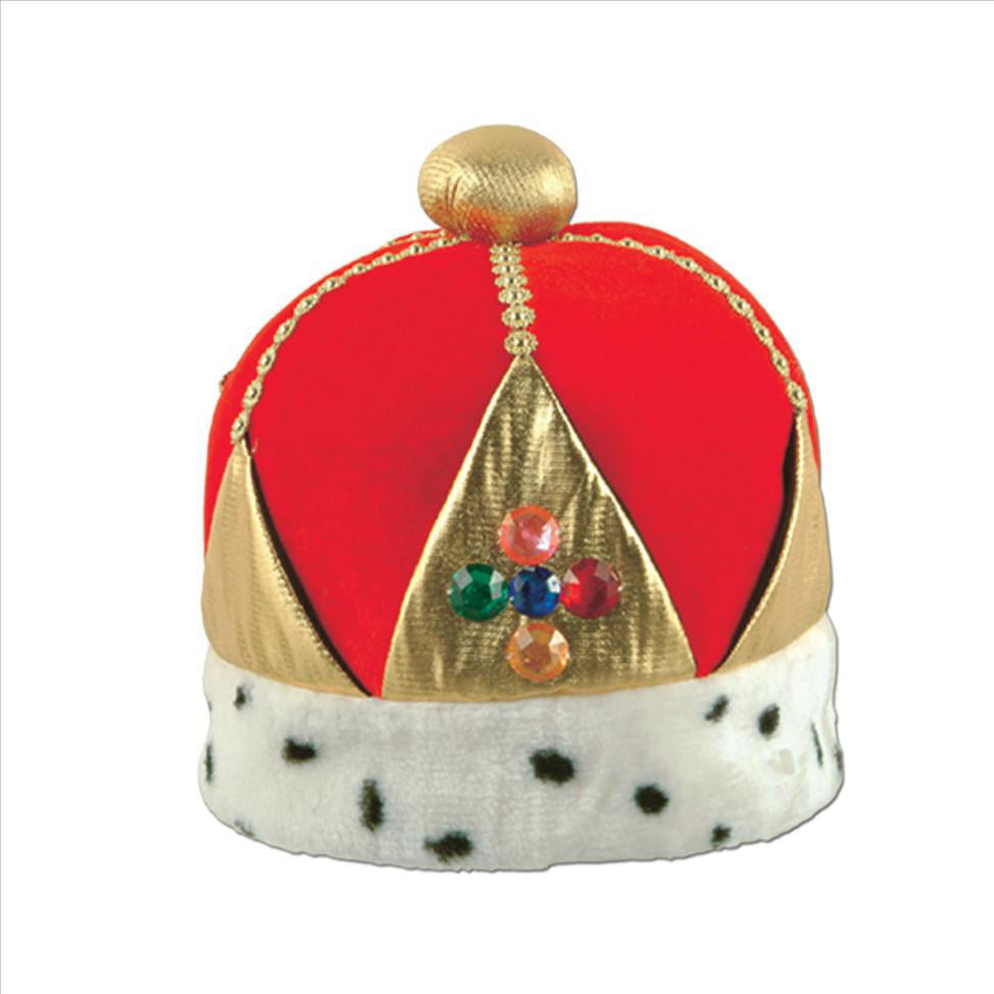 Plush Royal Imperial Queen's Crown Hat Dalmatian Trim - Walmart.com