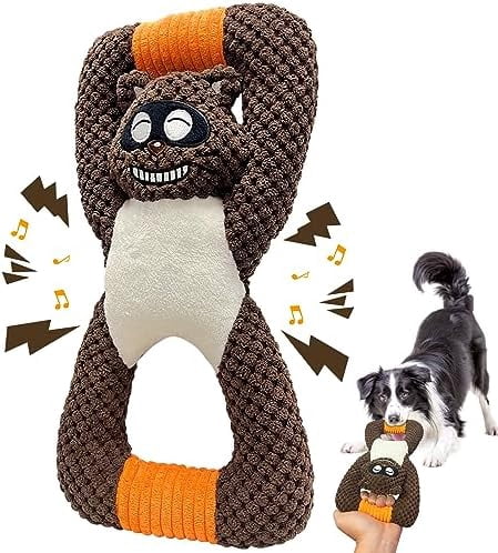 Plush Indestructible Durable Tough Dog Toys for Small Dogs, Interactive ...