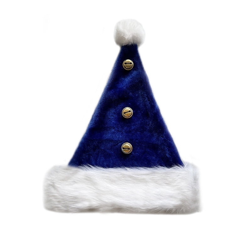 Plush Jingle Bell Christmas Hats - Festive Family Party Decor for ...