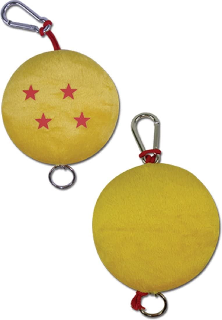 Dragon Ball Z 4 Star Dragon Ball Plush Keychain-4 inches - Walmart.com