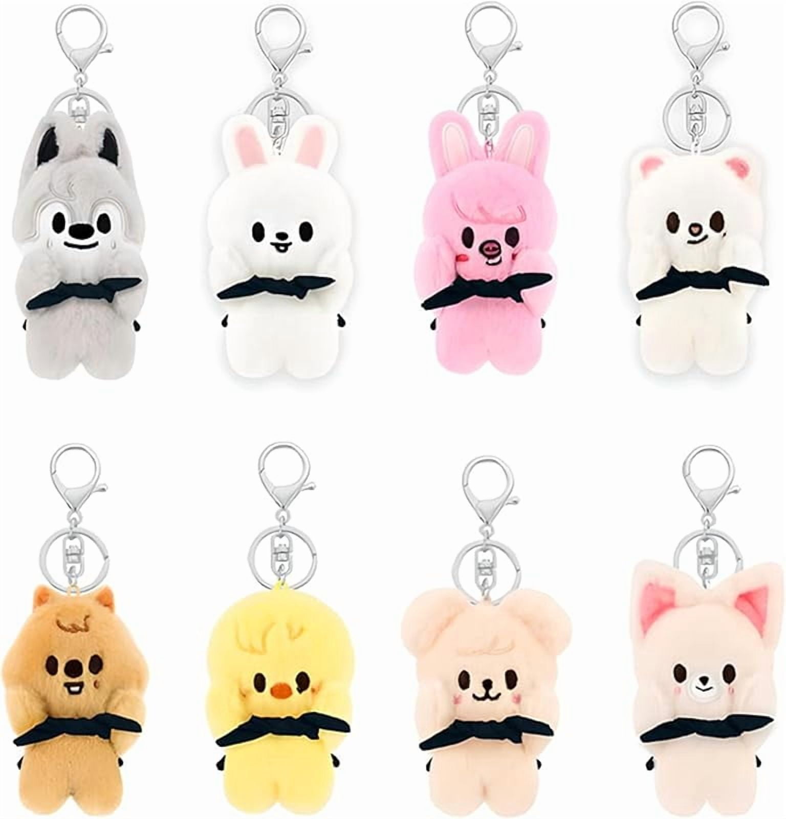 Plush Keychain Set – 3.9 Inch Stray-K Keychains with Detachable Cloaks ...