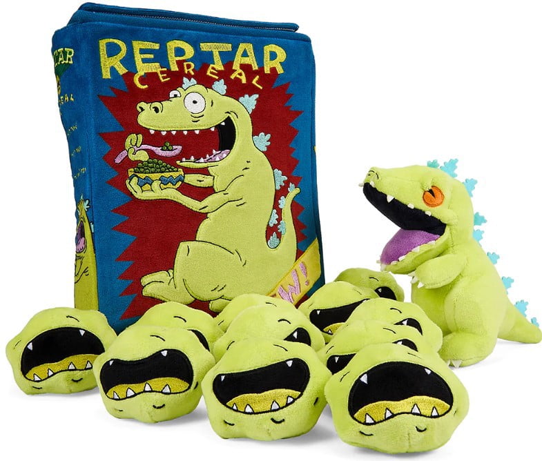 Plush - Kidrobot - Nickelodeon Rugrats 10" Interactive Reptar Cereal ...