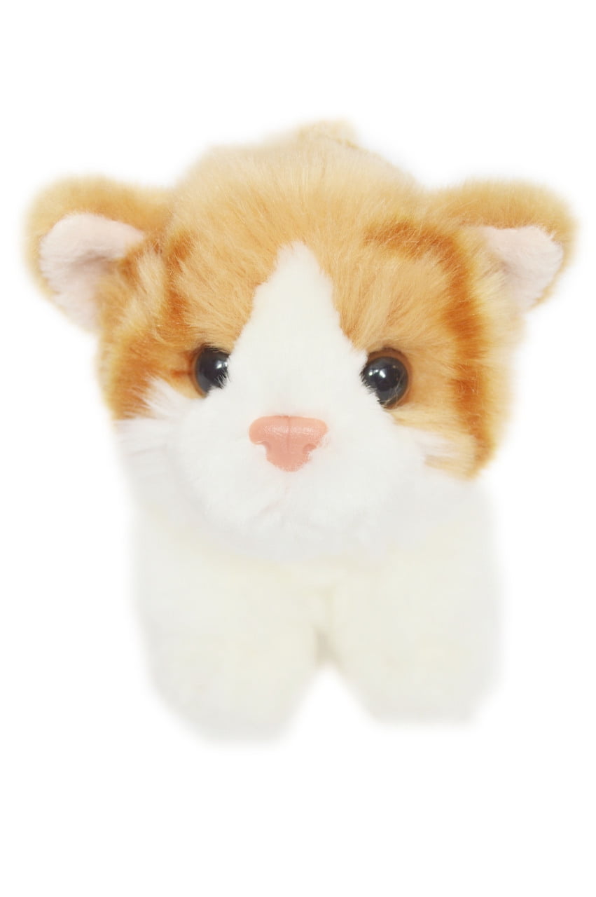Tabby Plush Kitten- Mini 6" Stuffed Toy Animal, Small Ginger Kitten for ...