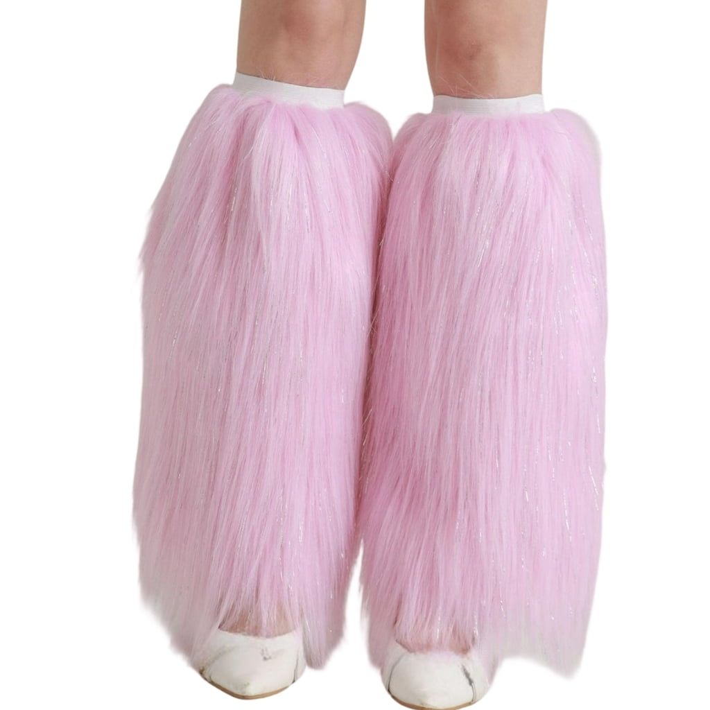 Plush Leg Warmer for Christmas Party Dressingup Warmth Leg Sleeves ...