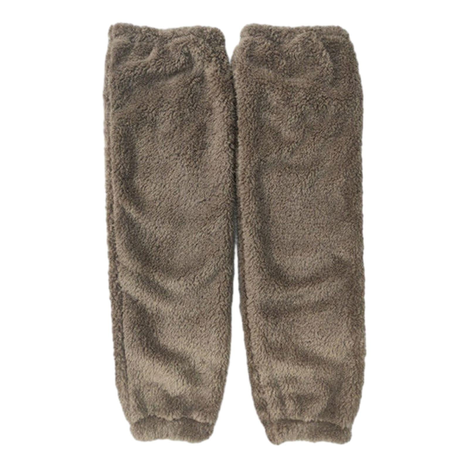 Plush Leg Warmers Sleeping Socks Women Kids Long Boot Cuffs Thigh High ...