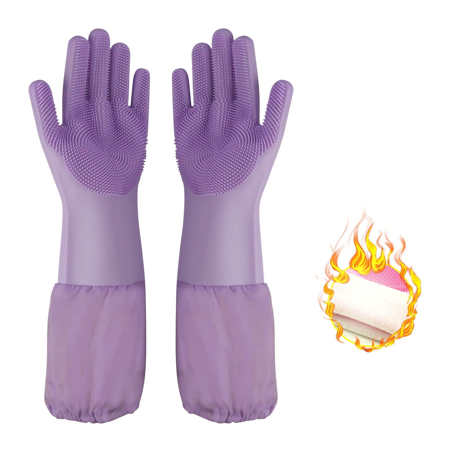 Plush Lengthening Dishwashing Gloves Household Gloves And Dog Scratch ... Plush Lengthening Dishwashing Gloves Household Gloves And Dog Scratch ...