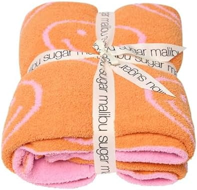 Plush Lightning Bolt Blankets - Happy Smiling Face Throw Blanket Soft ...