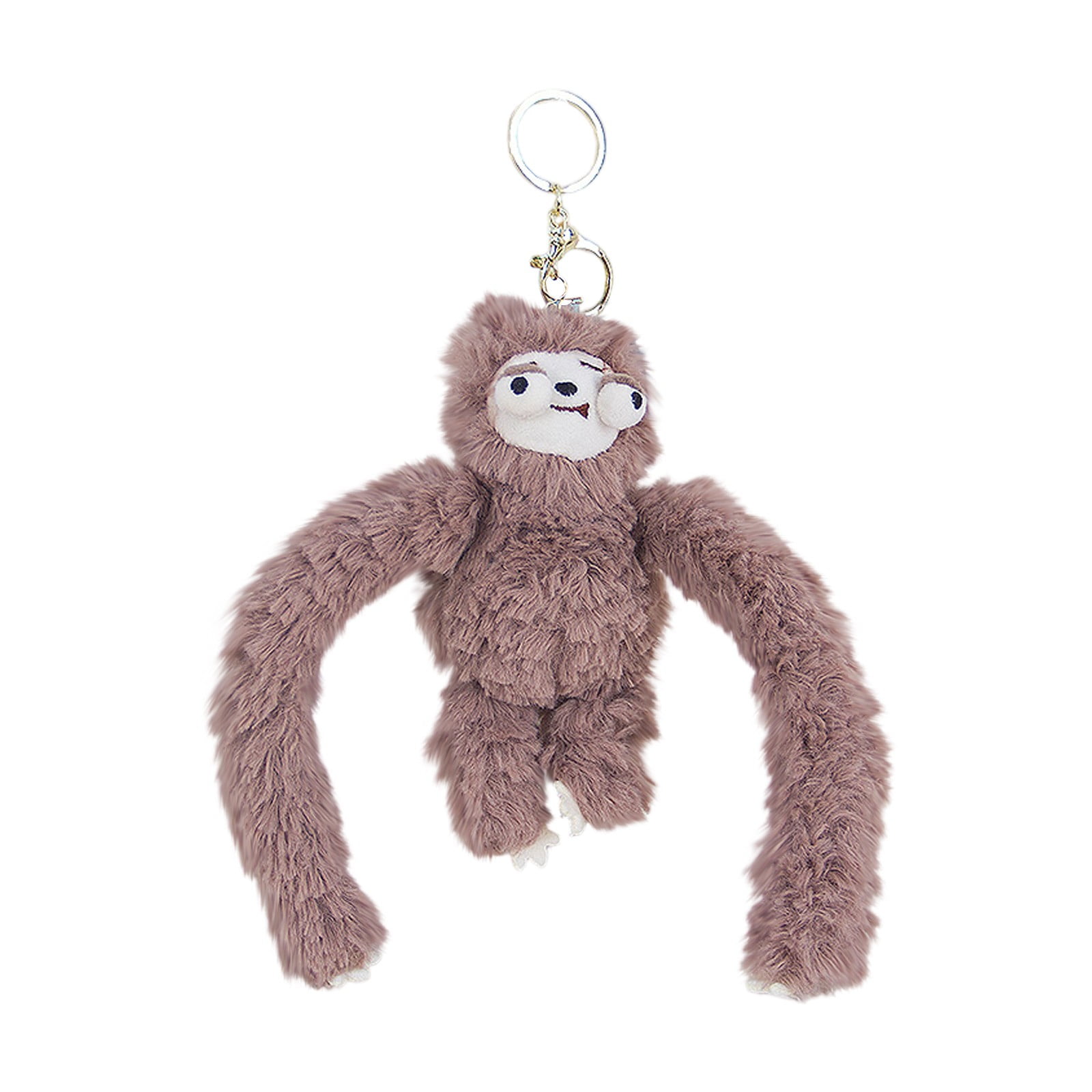 Plush Long Arm Animal Keychain, Soft Stuffed Toy Key Ring, Cute Fluffy ...