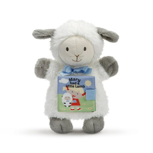 Plush Mary Had A Little Lamb Puppet Fabric Story Time Nat & Jules ...