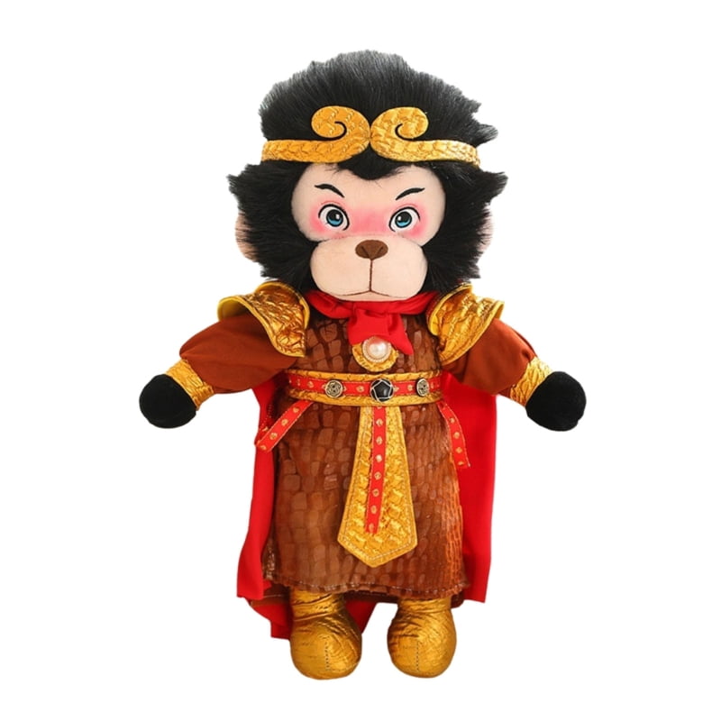 Plush Monkey Figurine Toy Soft Stuffed Cartoon Character for Kids and ...