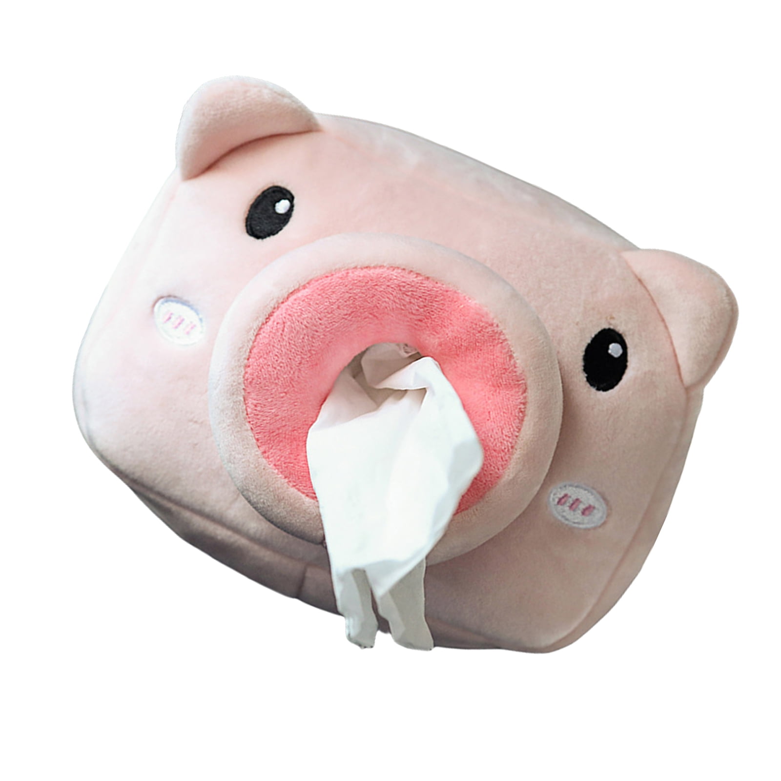 Plush Napkin Bag Car Headrest Tissue Box Soft Tissue Dispenser Cartoon ...