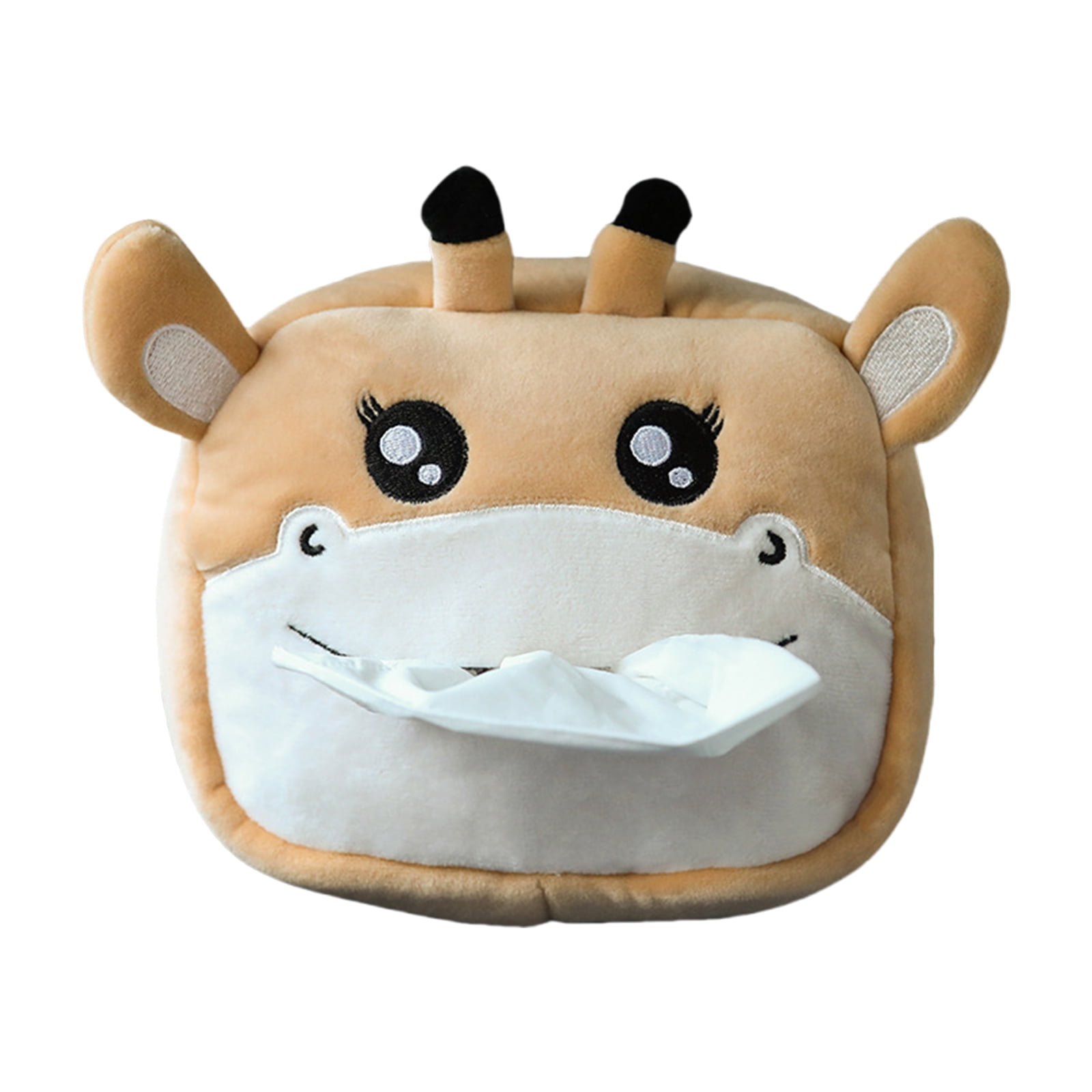 Plush Napkin Bag Car Headrest Tissue Box Soft Tissue Dispenser Cartoon ...