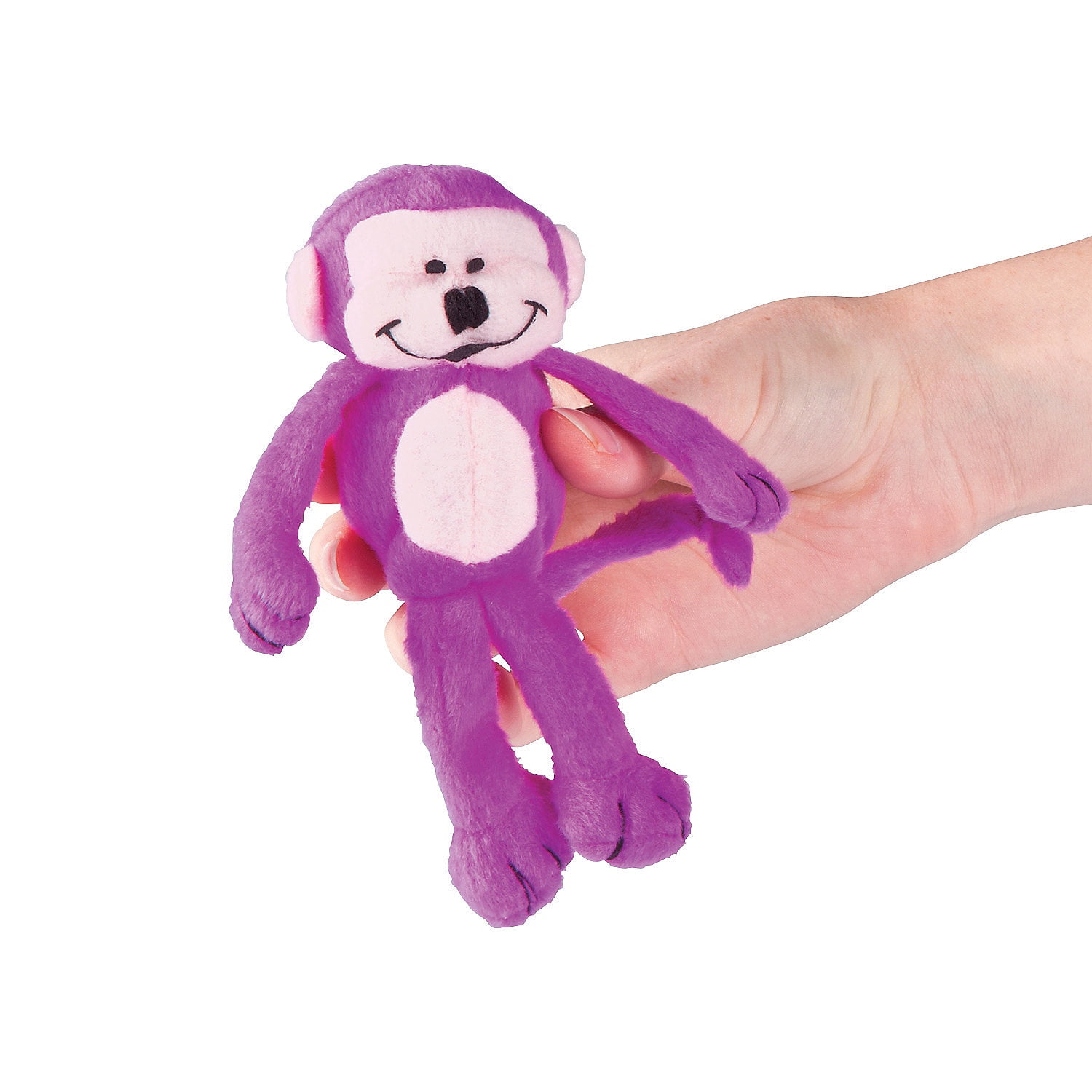 Plush Neon Monkey - Party Favors - 12 Pieces - Walmart.com