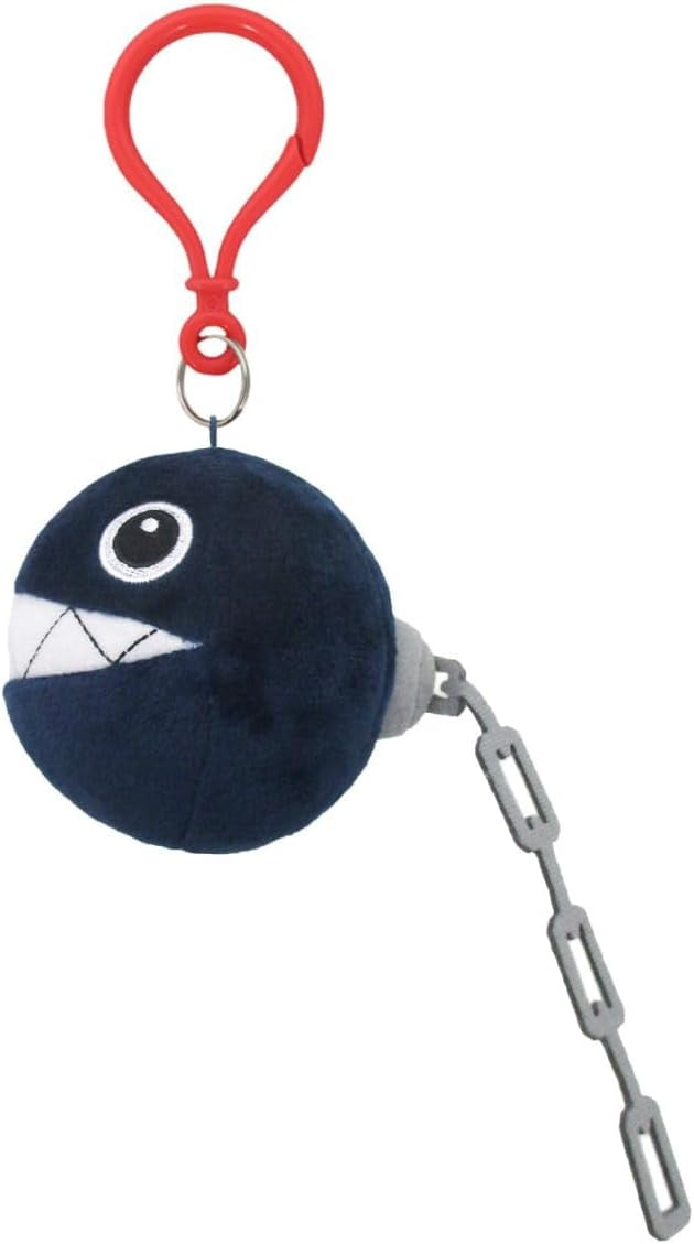Plush Key Chain - Nintendo Super Mario - Chain Chomp 4" Toy Doll ...