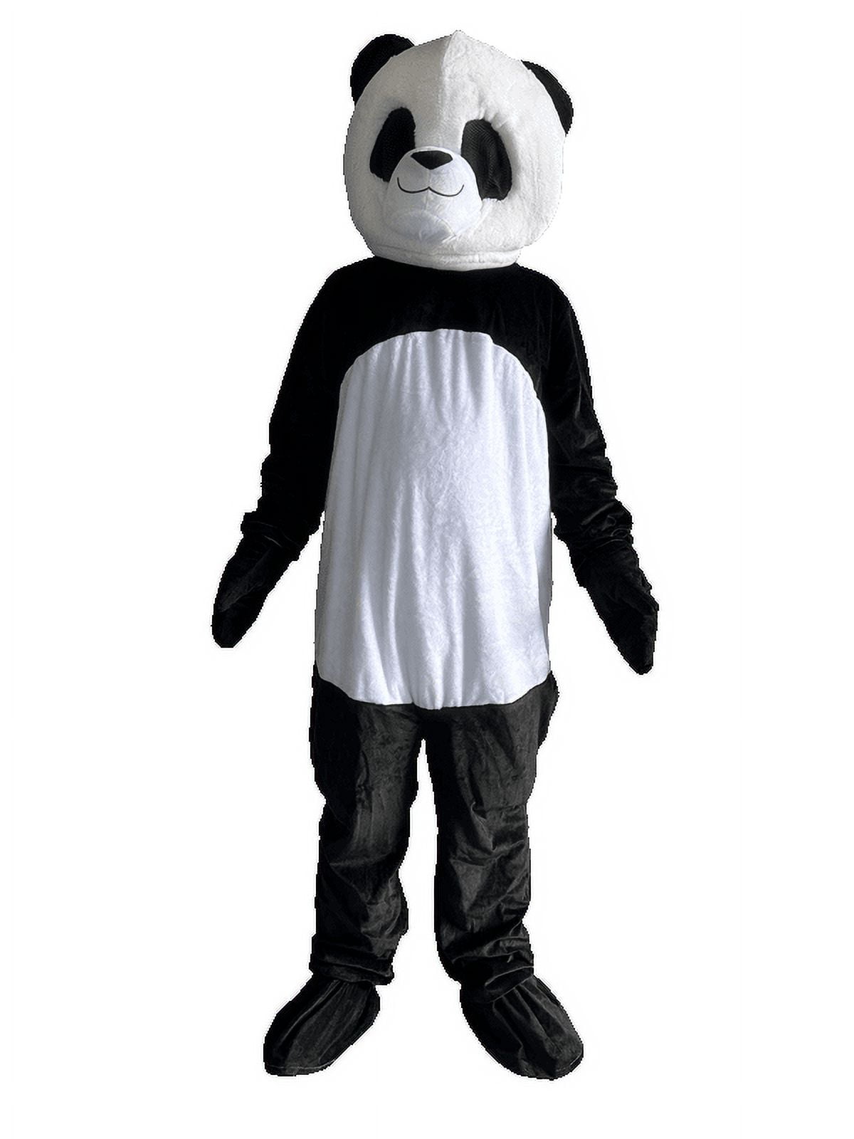 Unisex Panda Bear Mascot Costume, Adult-Fit Plush Character Outfit for ...