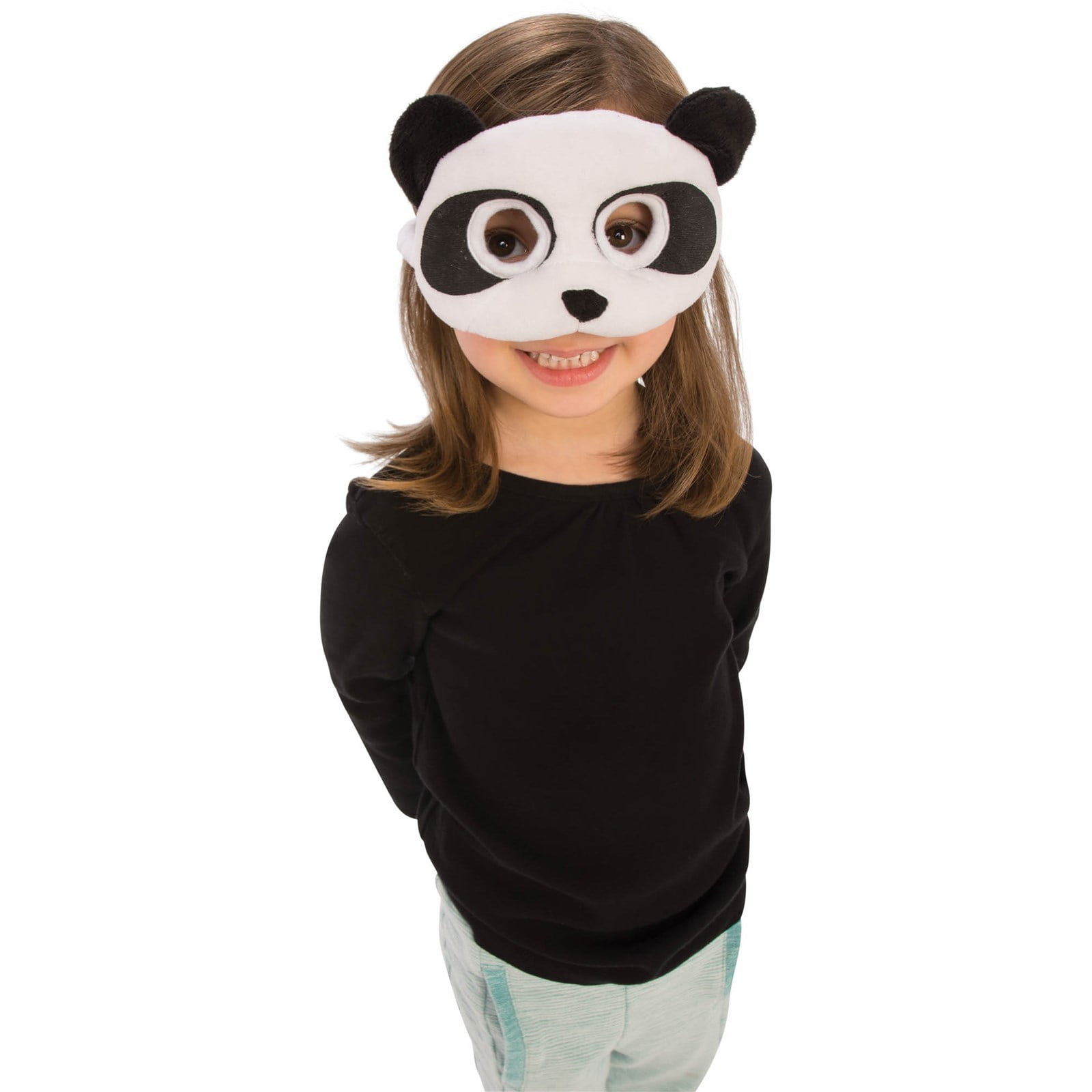 Plush Panda Eye Mask Halloween Costume Accessory - Walmart.com