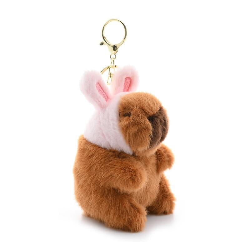 Plush Pendant Cute Capybara Doll Key chain Plush Doll School Bag Decors ...