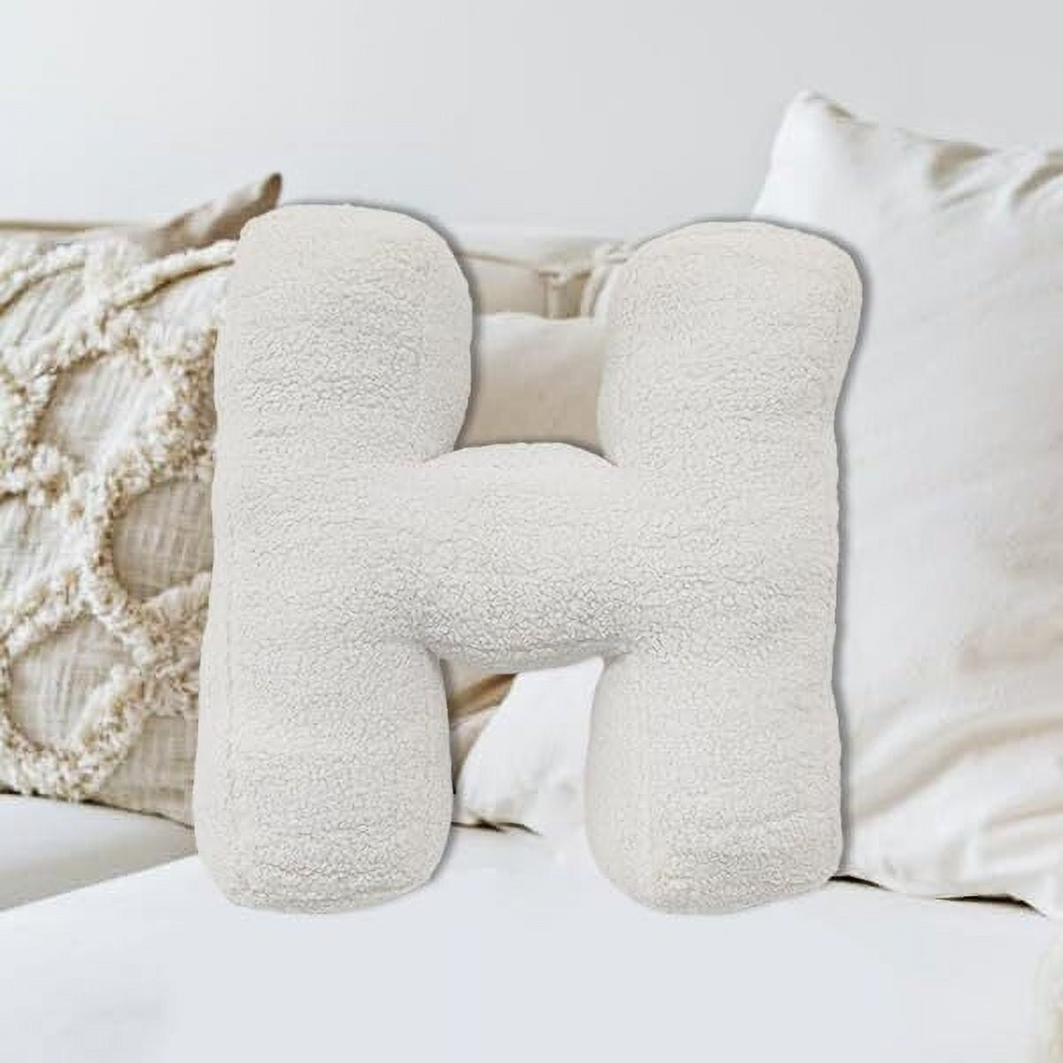 Plush Pillow, Letter Hugging Throw Pillows, Decorative Initial Letter ...