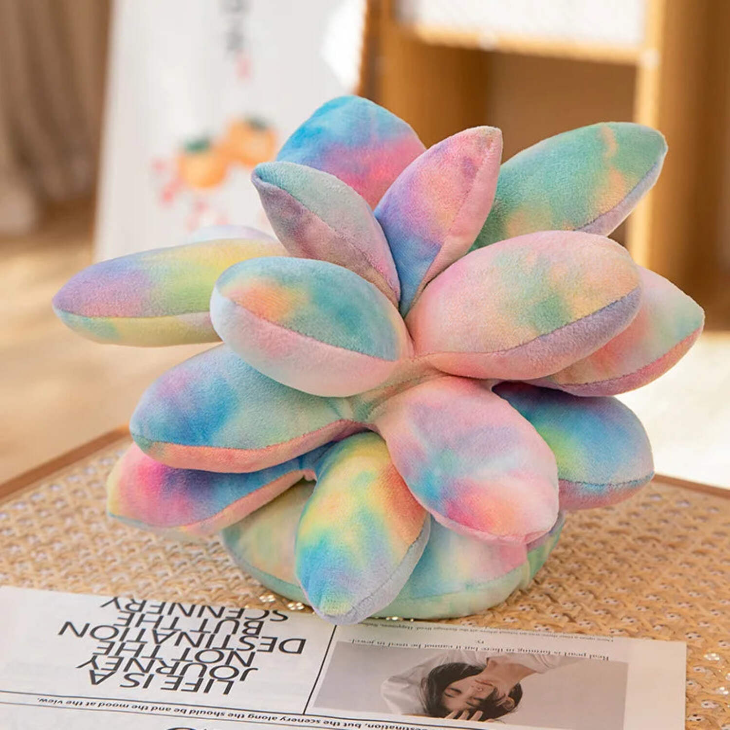 Plush Pillow Lifelike Plant Potted Succulent Plush Toy Stuffed Soft ...