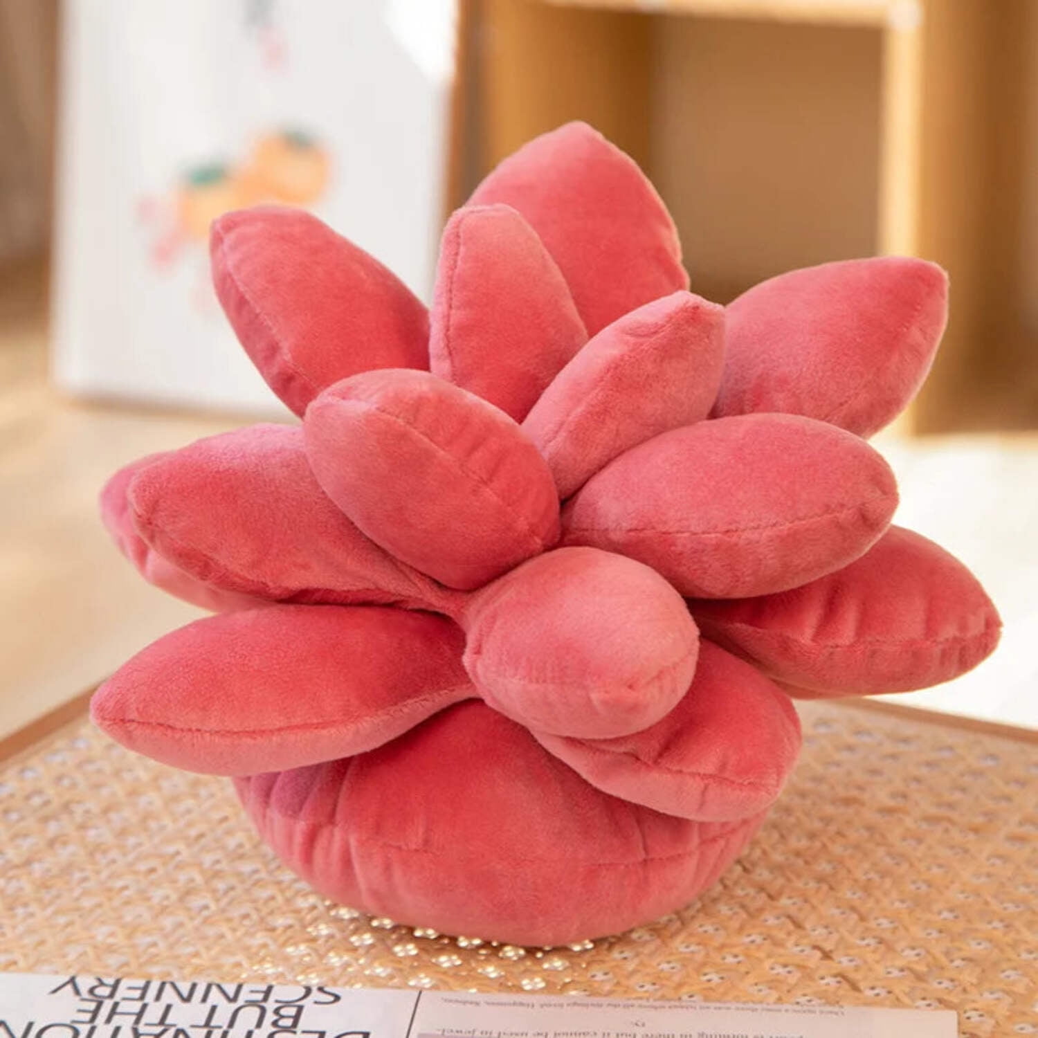 Plush Pillow Lifelike Plant Potted Succulent Plush Toy Stuffed Soft ...