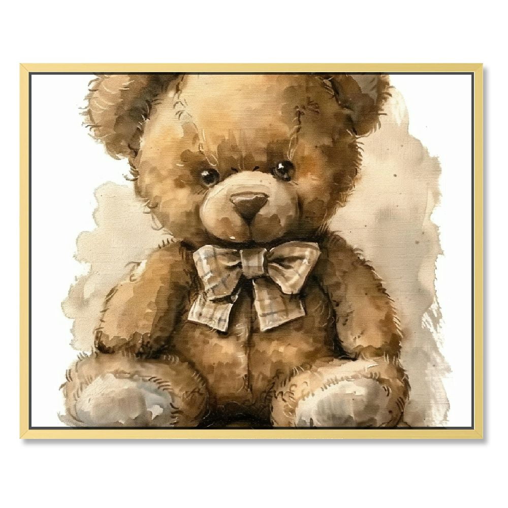 Plush Poster - Cute Baby Bear Print - Bear Art - Plushie Art - Gift for ...