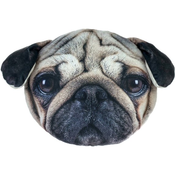 Plush Pug Photo Real Pillow, 1 Each - Walmart.com