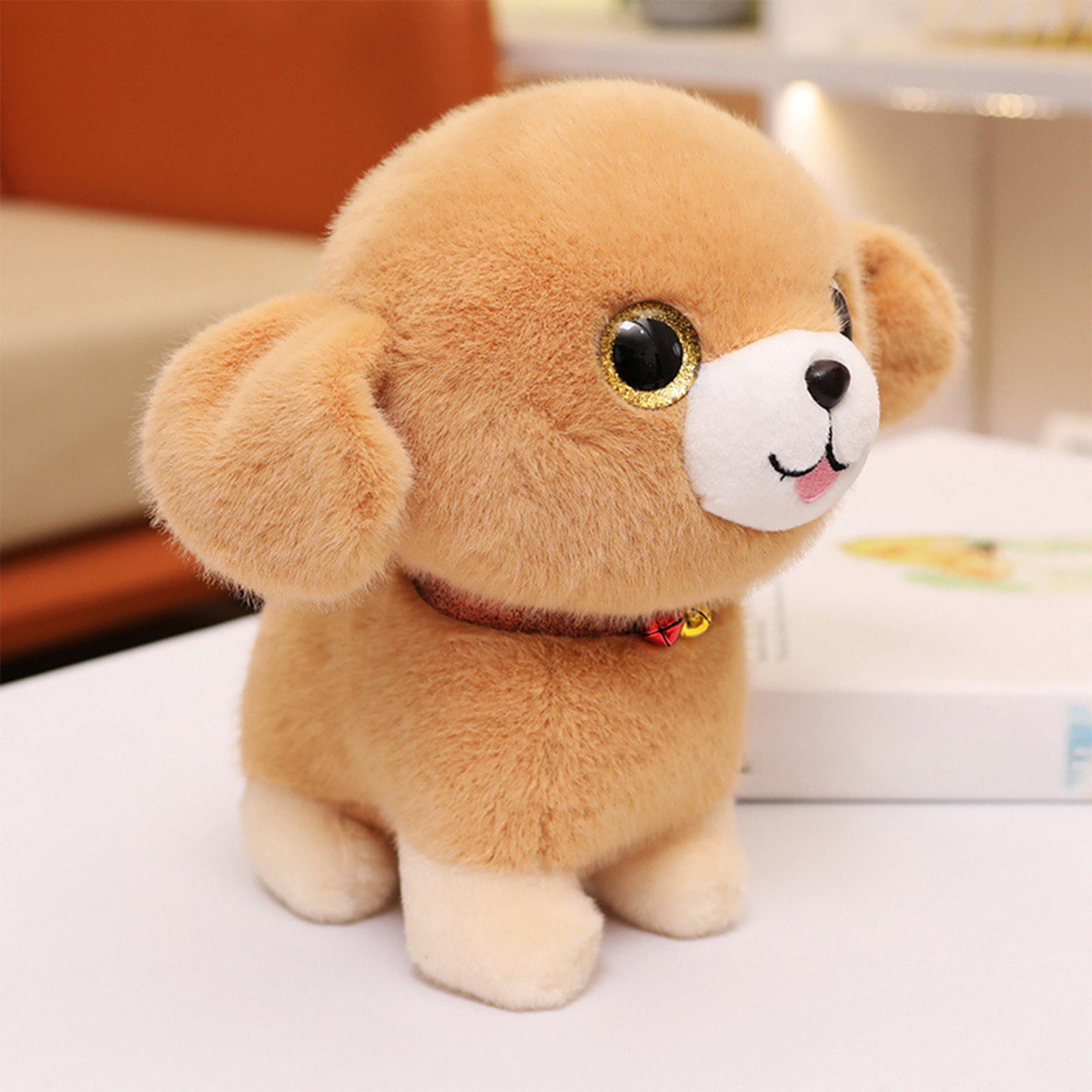 Plush Puppy Doll Ornament | Realistic Soft Stuffed Animal Figurine ...