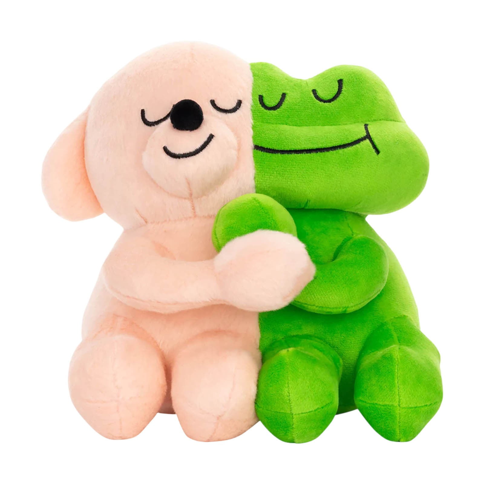 Plush Puppy and Frog Hug Toys, Cute And Good Birthday Gifts For Friends ...