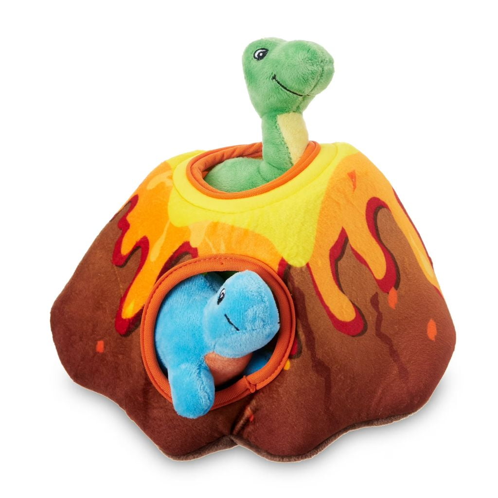 Plush Puzzle Volcano Dino Hide Dog Toy, Small - Walmart.com