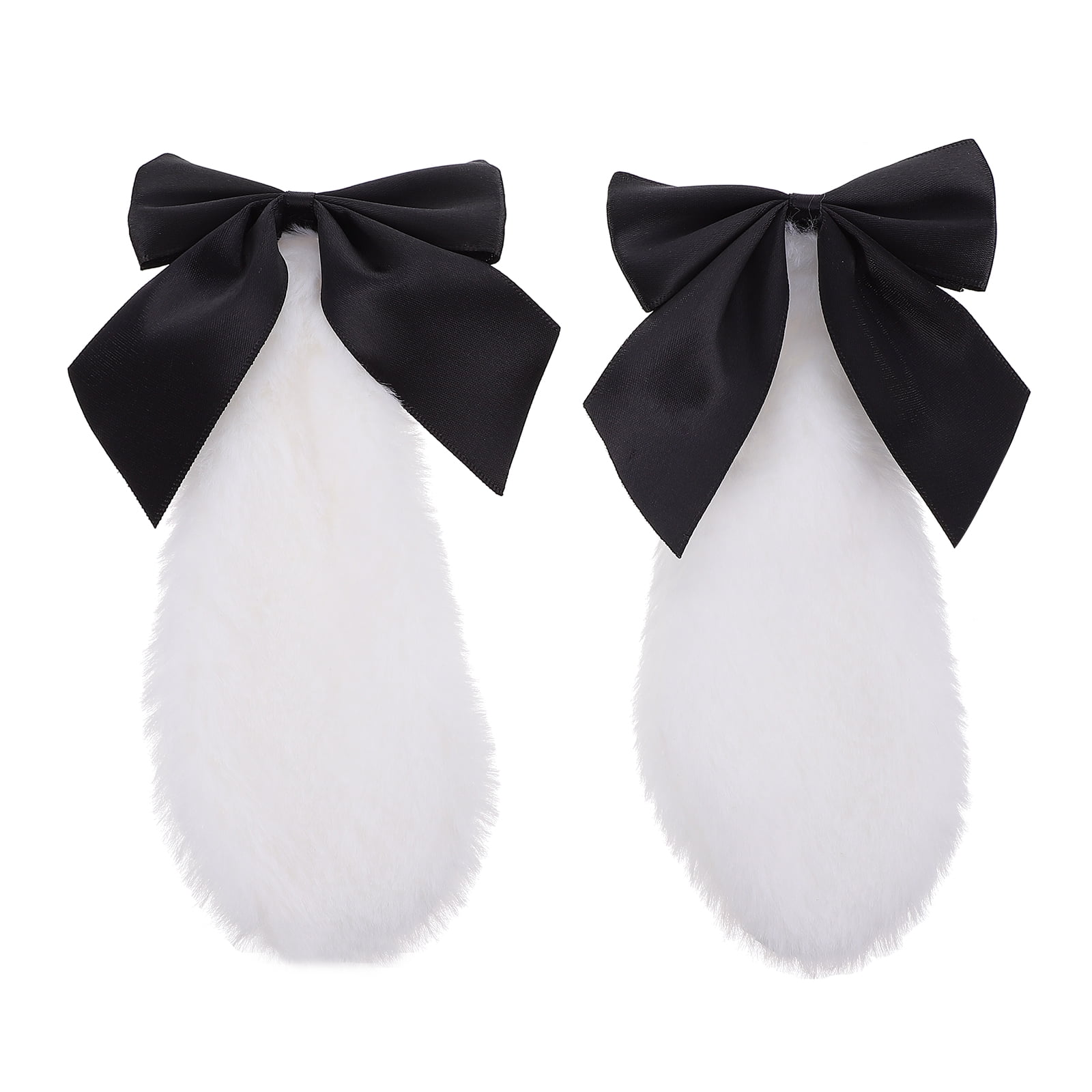 Plush Rabbit Ear Hair Clip Tail Clips Headbands for Kids Girls Child ...