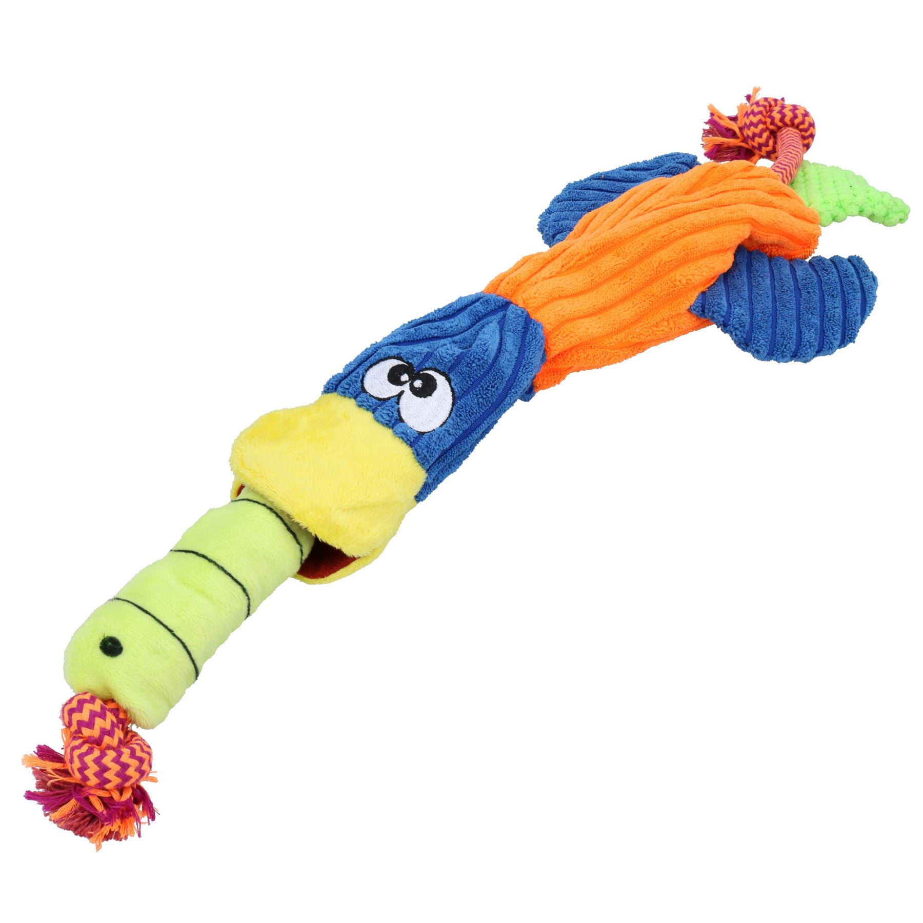 Plush Rope Cordy Catchers Duck Dog Play Toy With Squeak Pet Dog Puppy ...