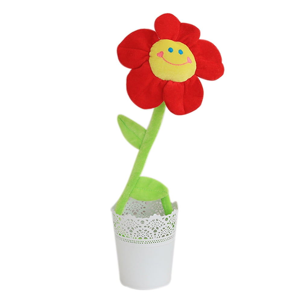 Plush Rose Flower Bendable Stems Colorful Stuffed Rose Flower Toy ...