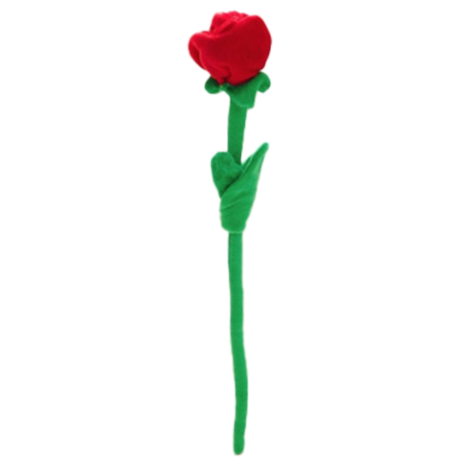 Plush Rose Flower Stuffed Bendable Stems Plush Bouquet Toy Soft Floral ...