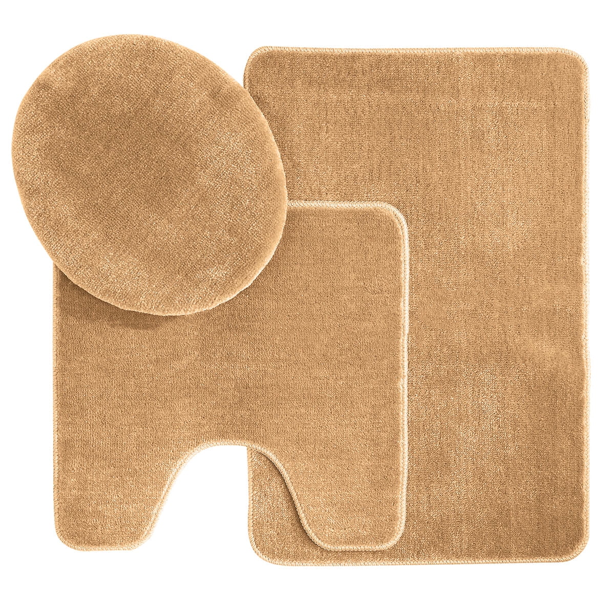Plush Rug and Lid 3 Pc Bath Set - Walmart.com